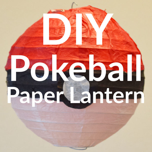 DIY Pokemon Go, Pokeball Paper Lantern - PaperLanternStore.com - Paper ...