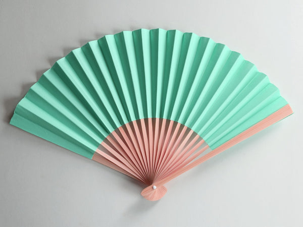 Quasimoon Paper Hand Fans (9-Inch Premium, Water Blue, 10-Pack ...