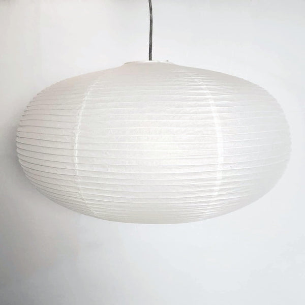 Oval Shaped Premium Fine Line Paper Lantern, White (16"W x 9.5"H ...