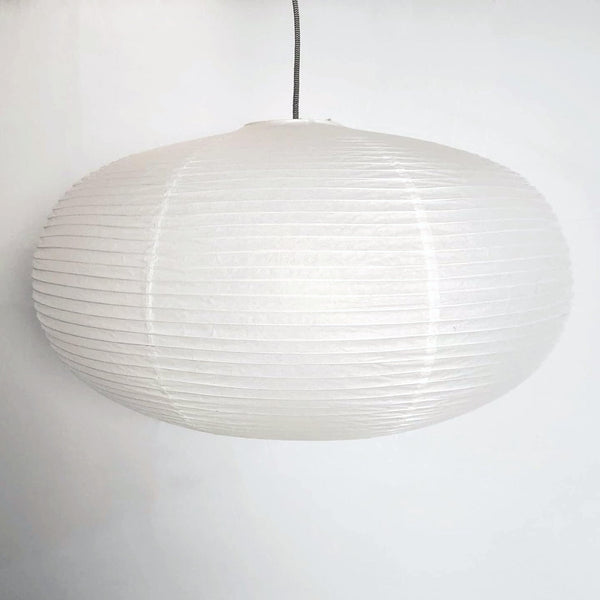 Large Oval Shaped Premium Fine Line Paper Lantern, White (22"W x 13 ...