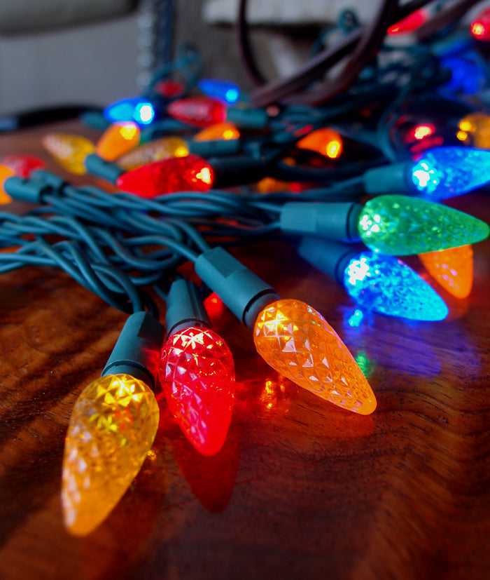 25 Multi-Color / RGB LED C9 Commercial Outdoor String Lights (16.6FT ...