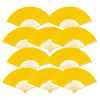 9 Inch Yellow Silk Hand Fans for Weddings (10 Pack) on Sale Now ...