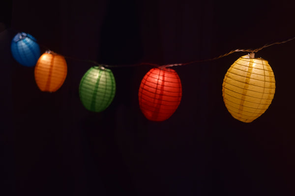 Multi-Color Kawaii Shaped Paper Lantern String String Lights (8FT ...