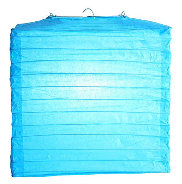 10 Inch Turquoise Square Shaped Paper Lantern on Sale Now!|Chinese ...