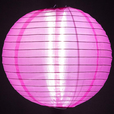 36" Hot Pink Jumbo Shimmering Nylon Lantern, Even Ribbing, Durable, Dr ...