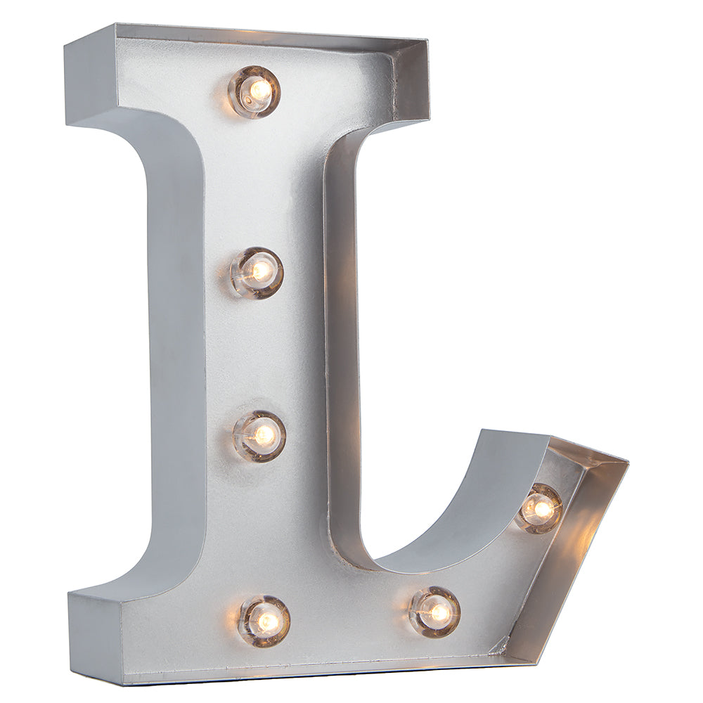 Silver Letter L