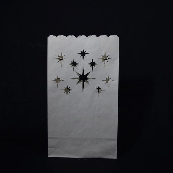 Starburst Paper Luminaries / Luminary Lantern Bags Path Lighting (10 ...