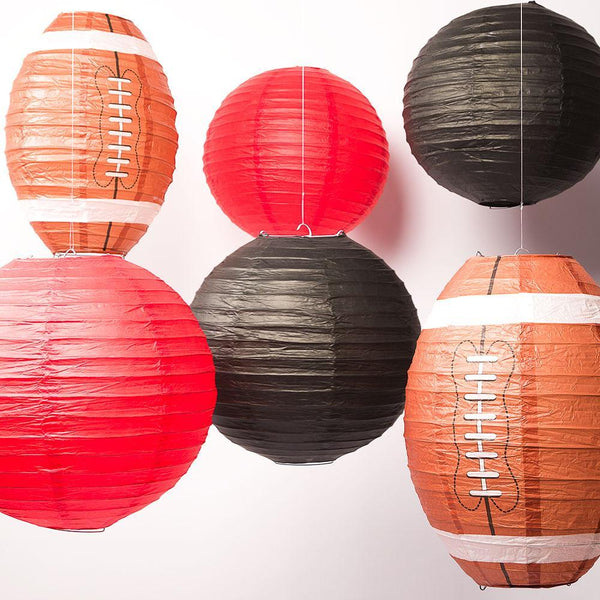 Tampa Bay Pro Football Paper Lanterns 6pc Combo Tailgating Party Pack ...